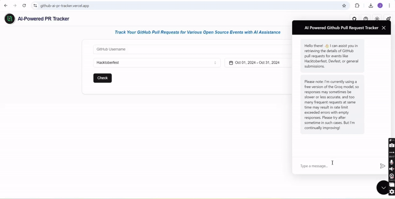 AI-Powered GitHub Pull Request Tracker for Your Hacktoberfest (and More!) | by Safdar Ali | Oct ...