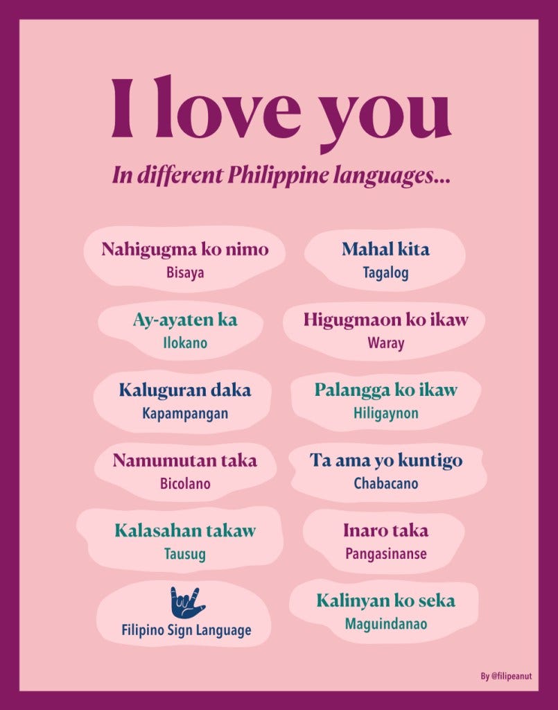 Ways to say I love you in different Philippine languages | by Albert ...
