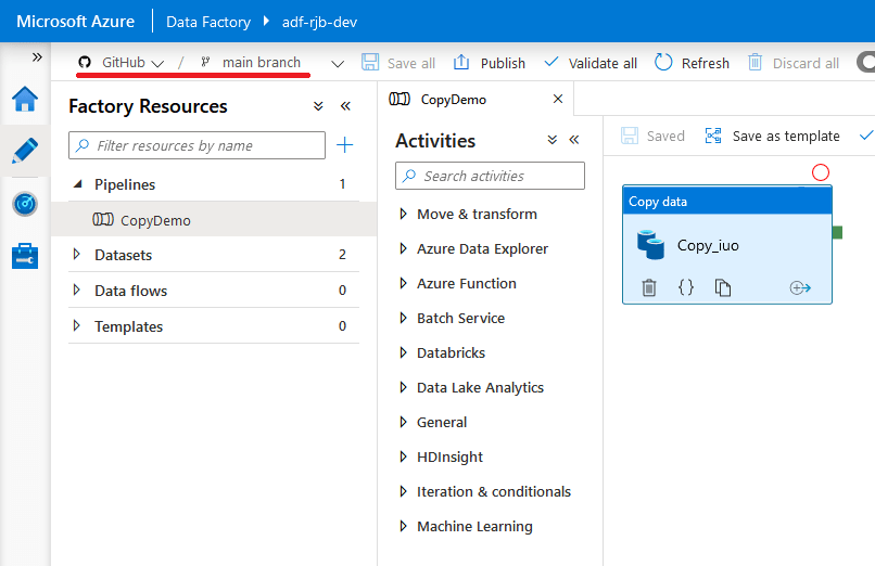 Azure Data Factory CI/CD with GitHub and Azure Pipelines | by Bob ...