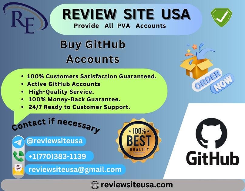 Buy GitHub Accounts. Buy GitHub Accounts | by Cathy Barry | Aug, 2024 | Medium