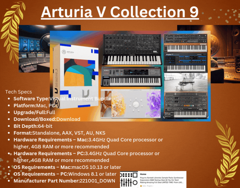 Arturia V Collection 9 Download Mac Windows | by Music production | Oct ...