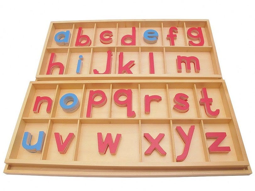 The Large Moveable Alphabet. The child combines the individual… | by ...