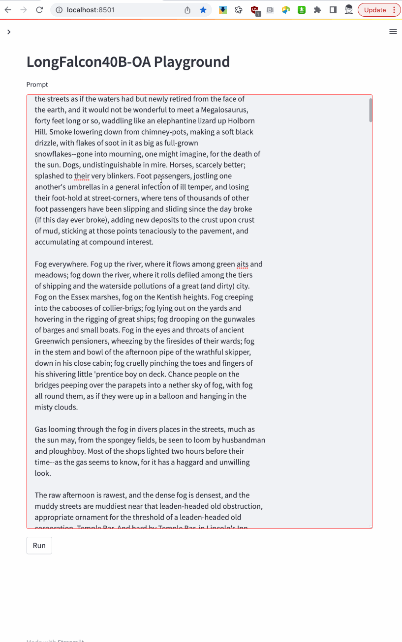 Extend the context length of Falcon40B to 10k | by Chen Wu | Medium