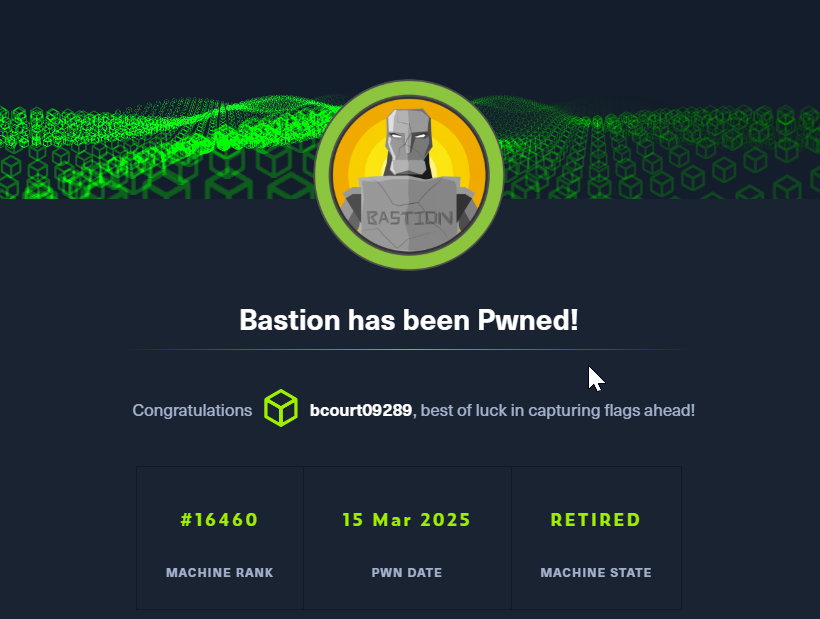 HTB Bastion Machine Walkthrough/Explanation | by Bcourt | System Weakness