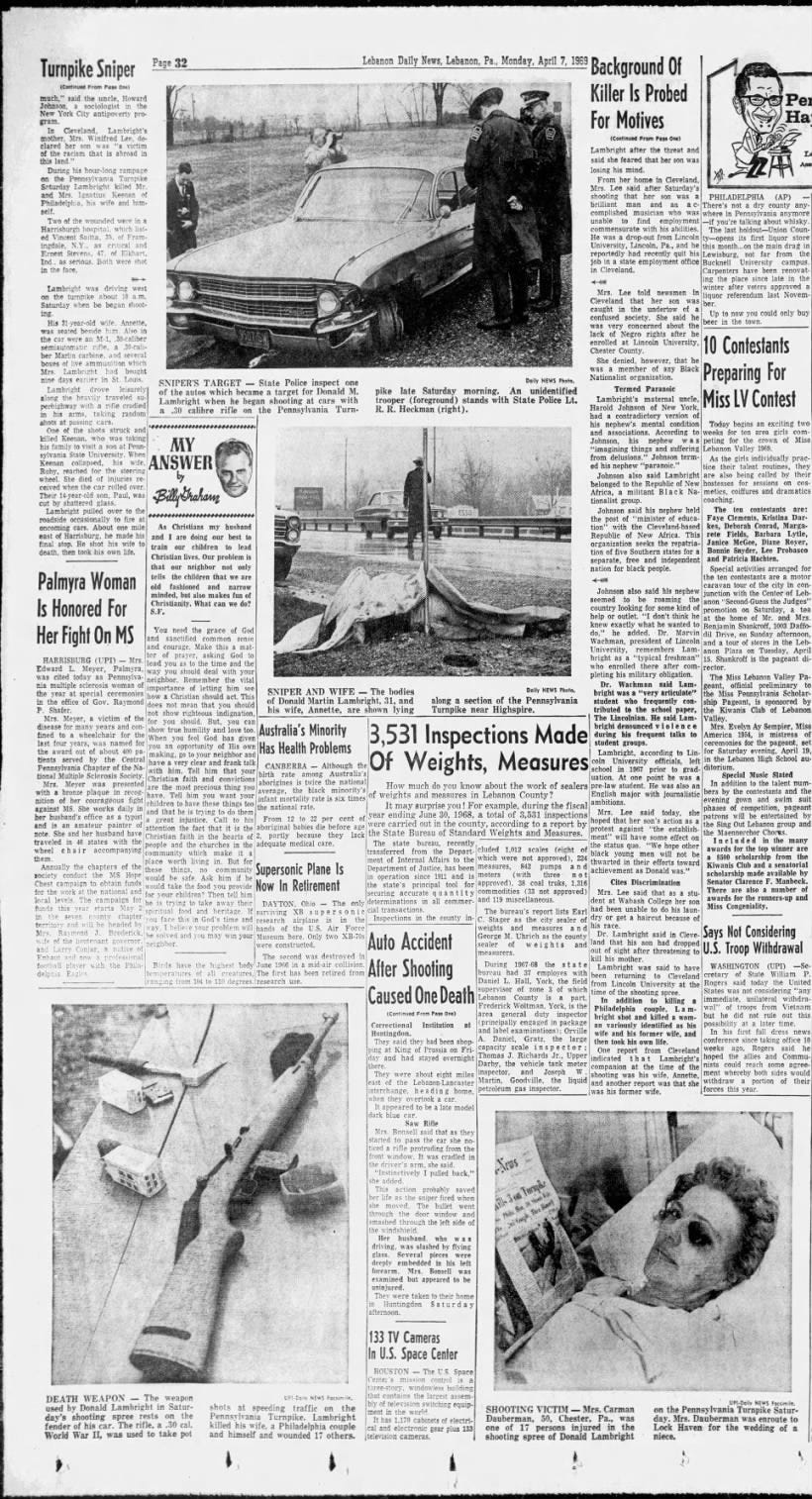 Tragedy on the Pennsylvania Turnpike: The Story of Donald Martin ...