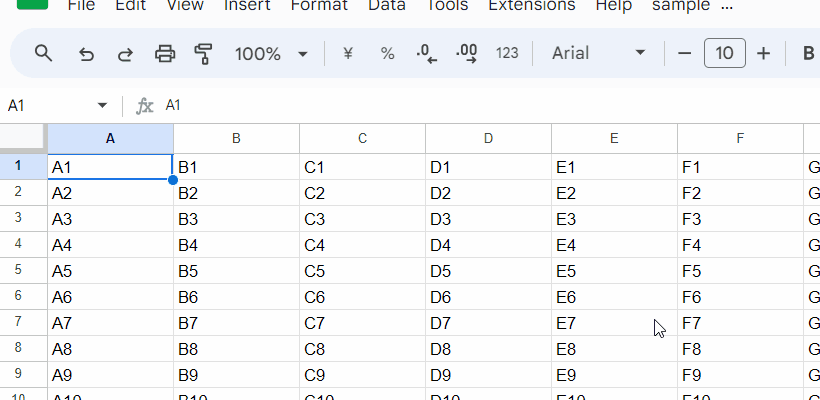 Focusing Selected Cell to Top Left on Google Spreadsheet using Google Apps Script | by Kanshi ...
