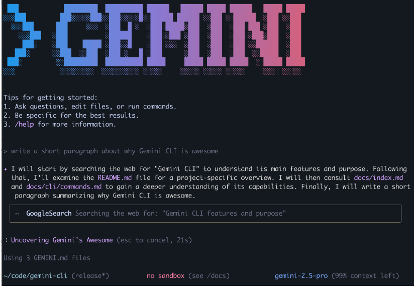 Meet Gemini CLI: The AI Agent That Works in Your Shell | by Serishahid | Jun, 2025 | Medium