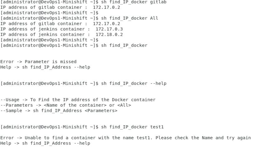 Simple shell script to get the IP address of Docker containers | by ...