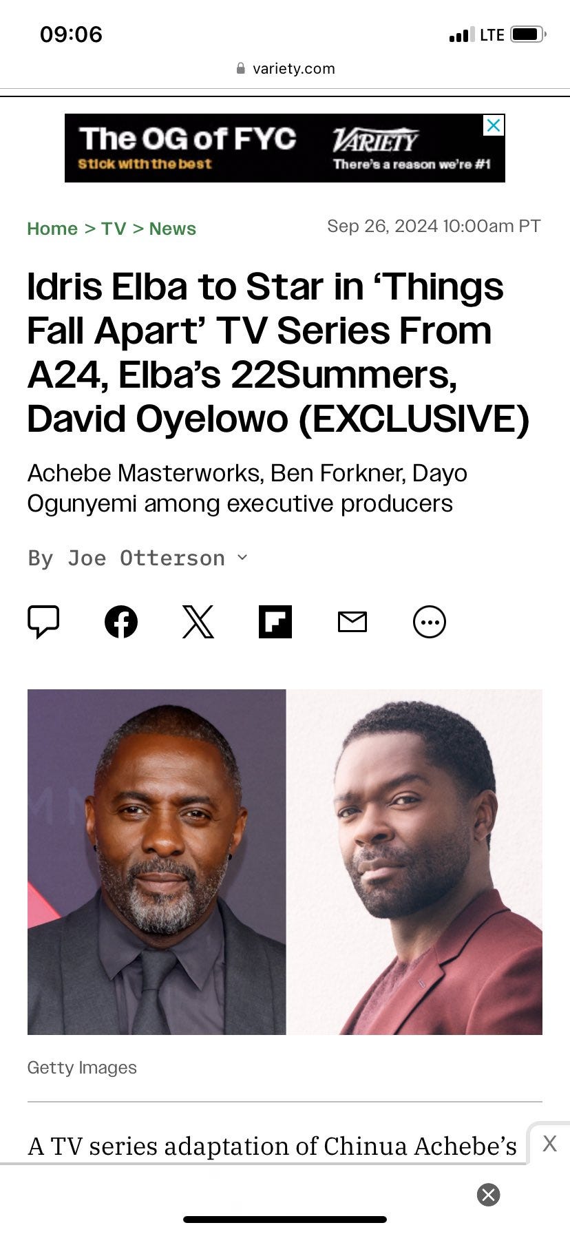 Outrage as Idris Elba is Cast as Okonkwo in “Things Fall Apart” Remake: Nigerians Call for ...