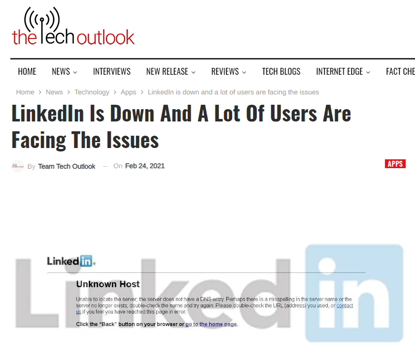 LinkedIn’s Login Issue Today Is Exactly Why You Need to Diversify Your ...