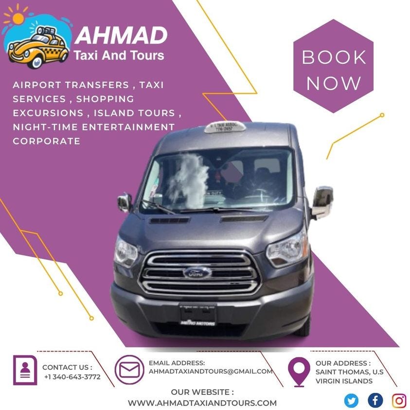 Beach Trips Taxi St Thomas USVI - ahmadtaxiusvi - Medium