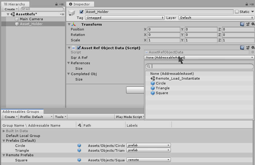 How-To Use Asset References for Unity3D’s Addressable Assets | by Badger Dox | Medium