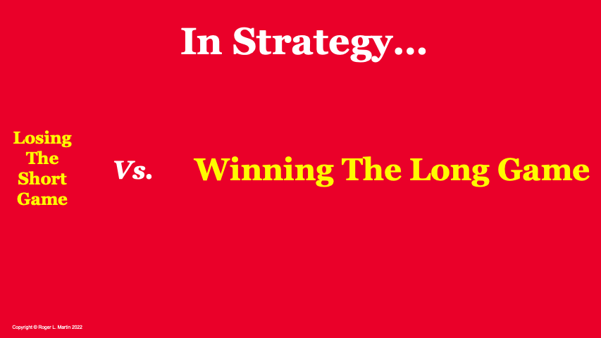Winning the Long Game of Strategy | by Roger Martin | Medium