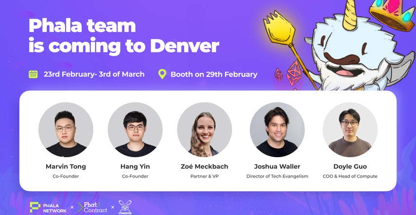 Rede Phala na ETHdenver 2024. A equipe Phala chega a Denver — A… | by ...