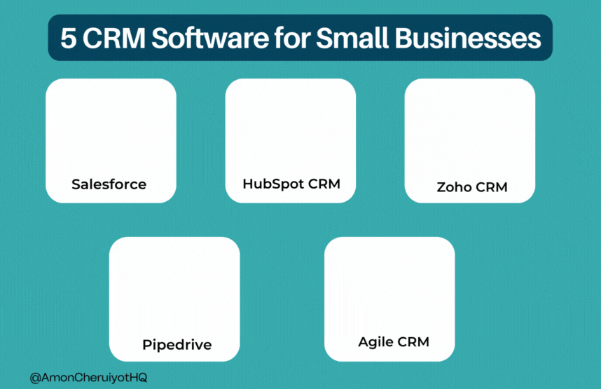 5 CRM Software Options for Small Businesses. | by Amon Cheruiyot | Jun ...