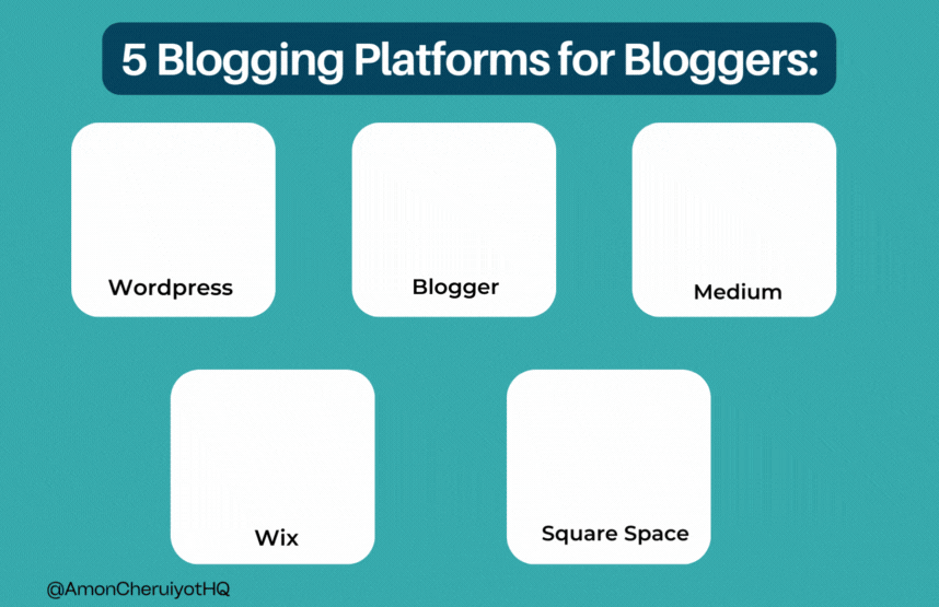 5 Top Blogging Platforms for Bloggers | by Amon Cheruiyot | Medium
