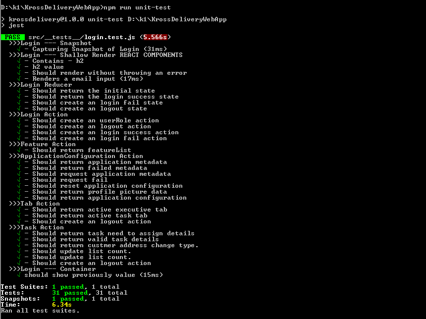 Client-side Unit testing using Jest framework — React | by Kamesh ...