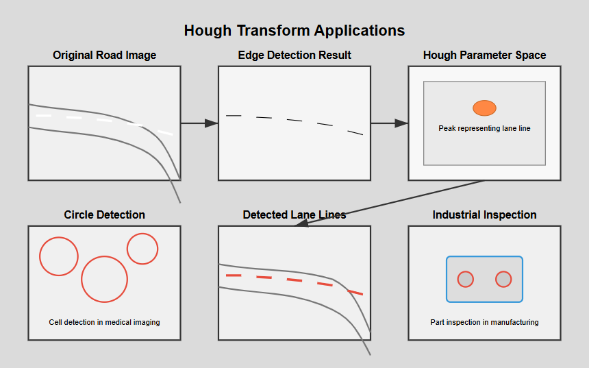 How the Hough Transform Revolutionized Edge Detection and Shape Recognition in Images | by Pooja ...