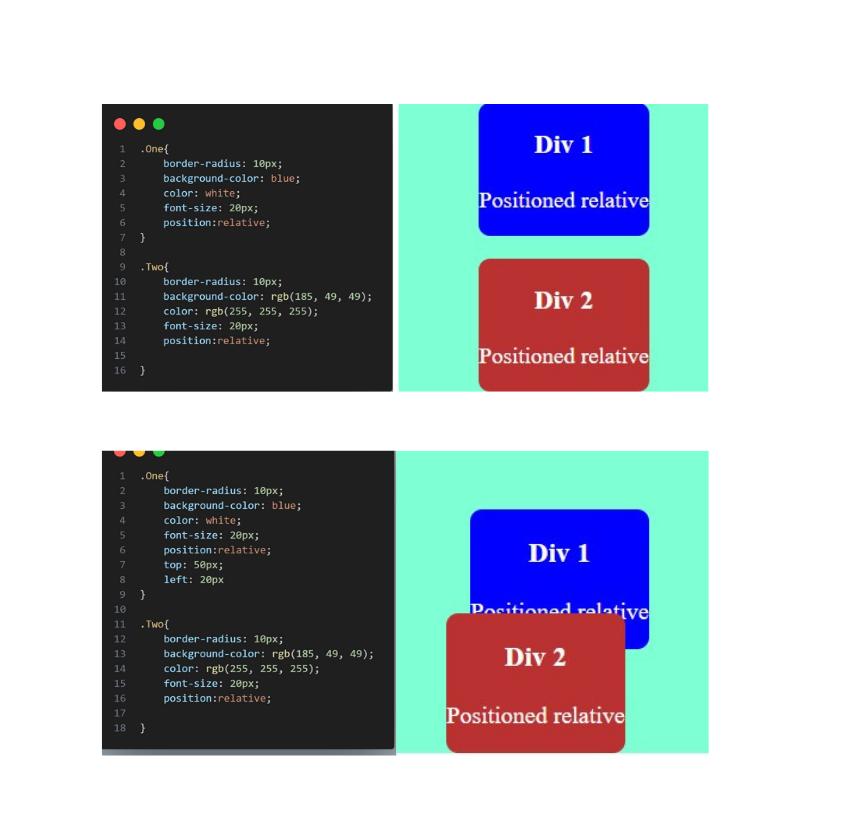 Position Relative and Absolute. Knowing how to place the right element… | by Stephanie | Jun ...