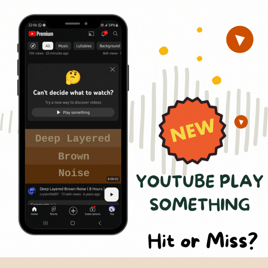 YouTube’s ‘Play Something’ Button: A Product Critique ️ | by Rohit ...