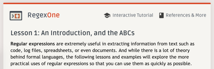 2 Interactive Resources for Brushing Up Your RegEx Knowledge | by Alex ...