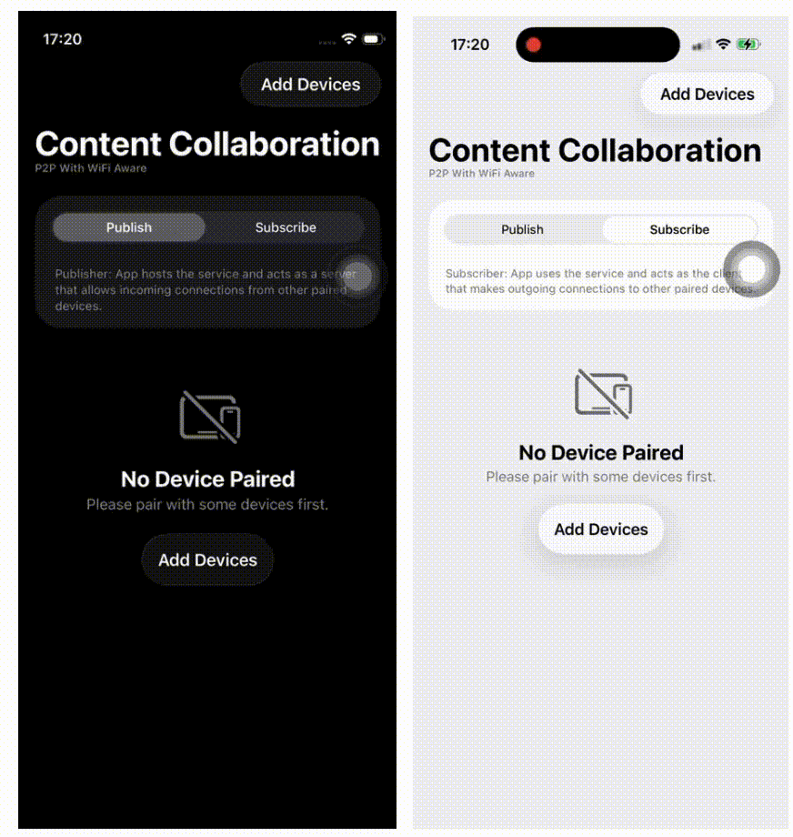 SwiftUI: Peer-to-Peer with Wifi Aware. In Detail! With a Local Content ...