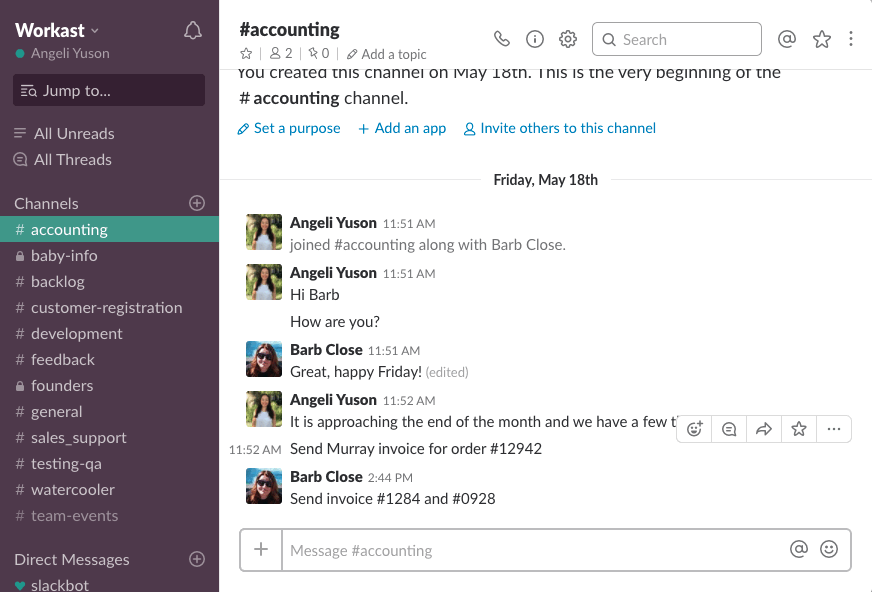 Turn any Slack message into a task with Workast | by Angeli Yuson ...