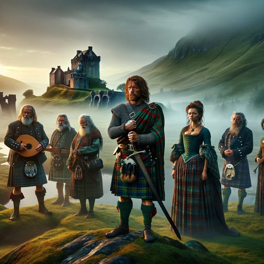 The Kilted Highlander Clansmen. Creative Spark Monthly April Prompt ...