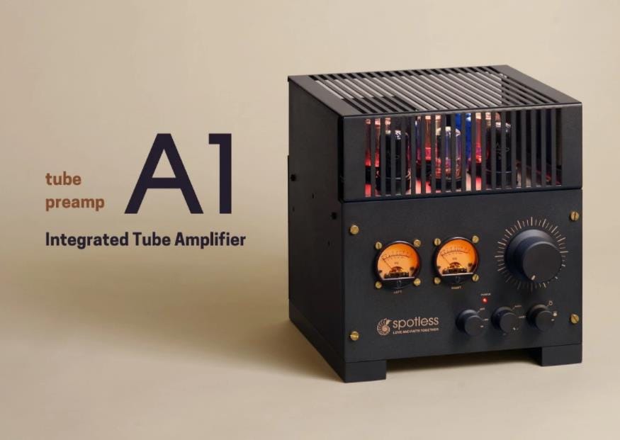 Class AB Integrated Tube Hand-made Retro look Amplifier : Spotless A1 ...