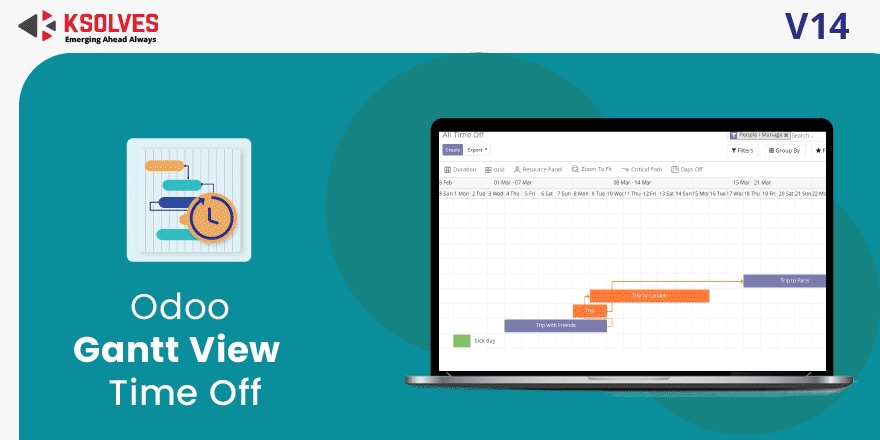 Odoo Gantt View Time Off - Ksolves Store - Medium