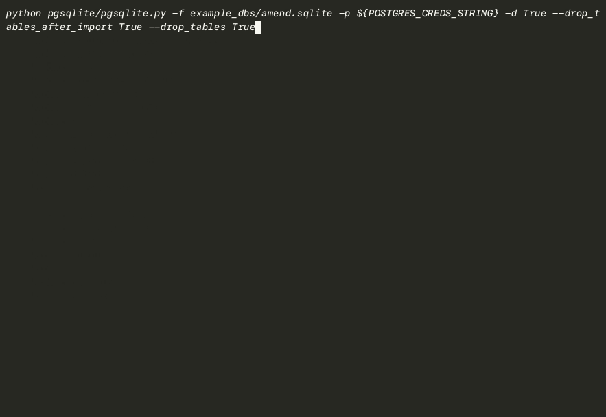 Introducing Pgsqlite A Pure Python Module To Import Sqlite Databases Into Postgres By Adam 1526