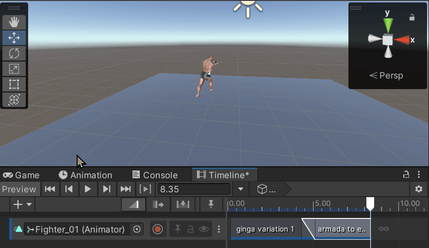 Character Animations in Timeline. Animating a human character in the ...