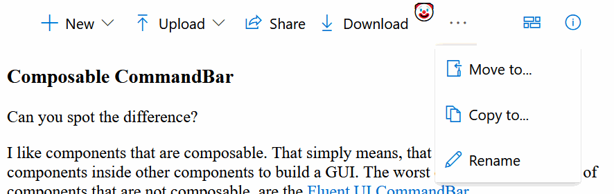 Composable CommandBar: Responsive composable components in React | by ...