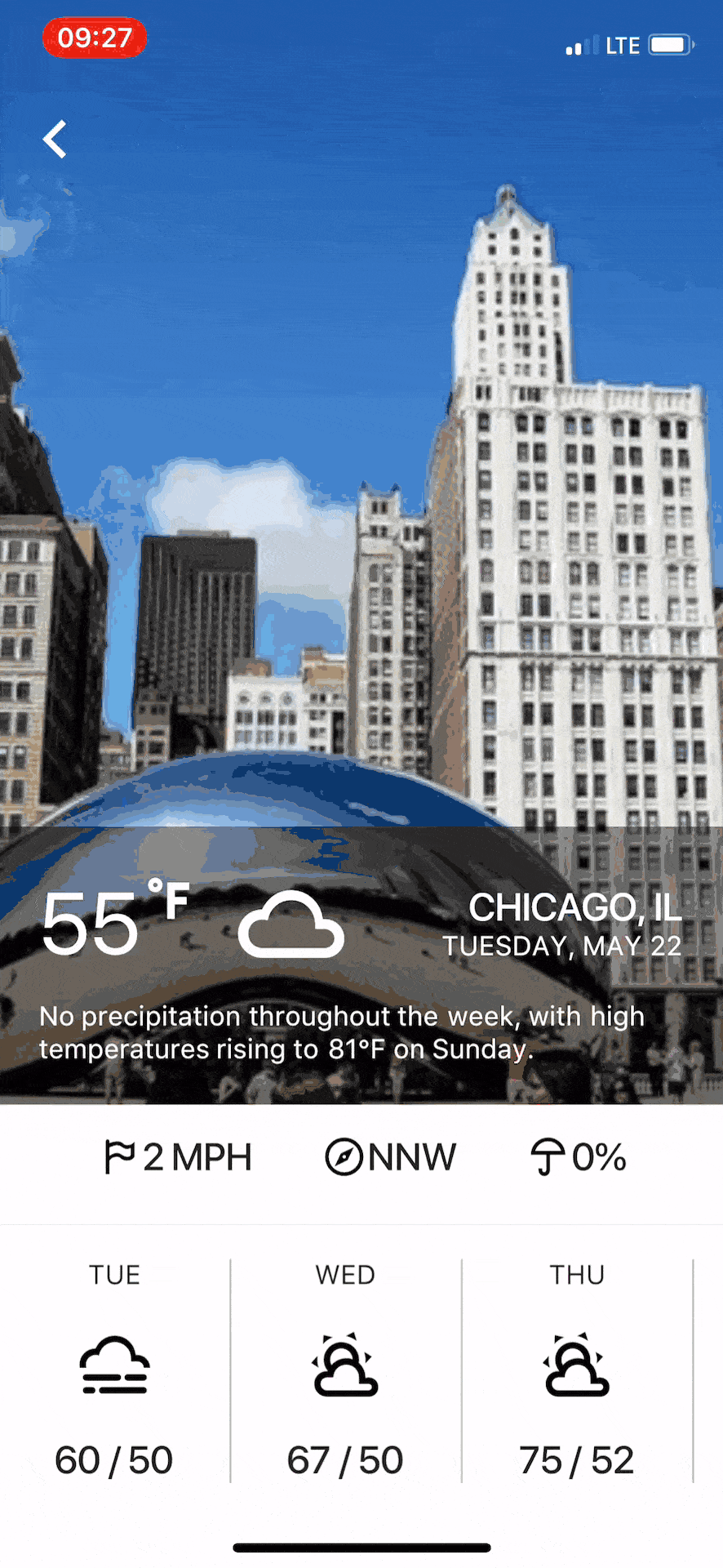 Weather Display Screen. Flutter UI Designs | by Veren Pike | Medium