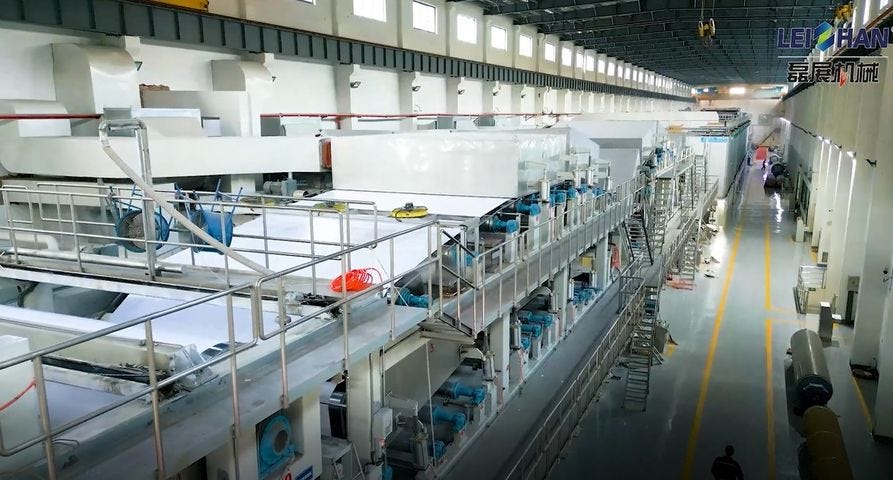#PaperMill #PaperMachine #PaperPlant Leizhan can supply the entire ...