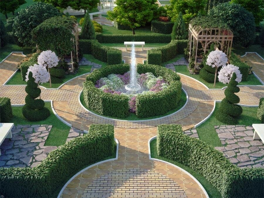 I have selected several landscaping design styles for your country ...