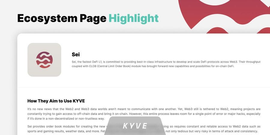 Kyve запускается на Sei. Как они стремятся использовать KYVE | by Cryptomorsic | Medium