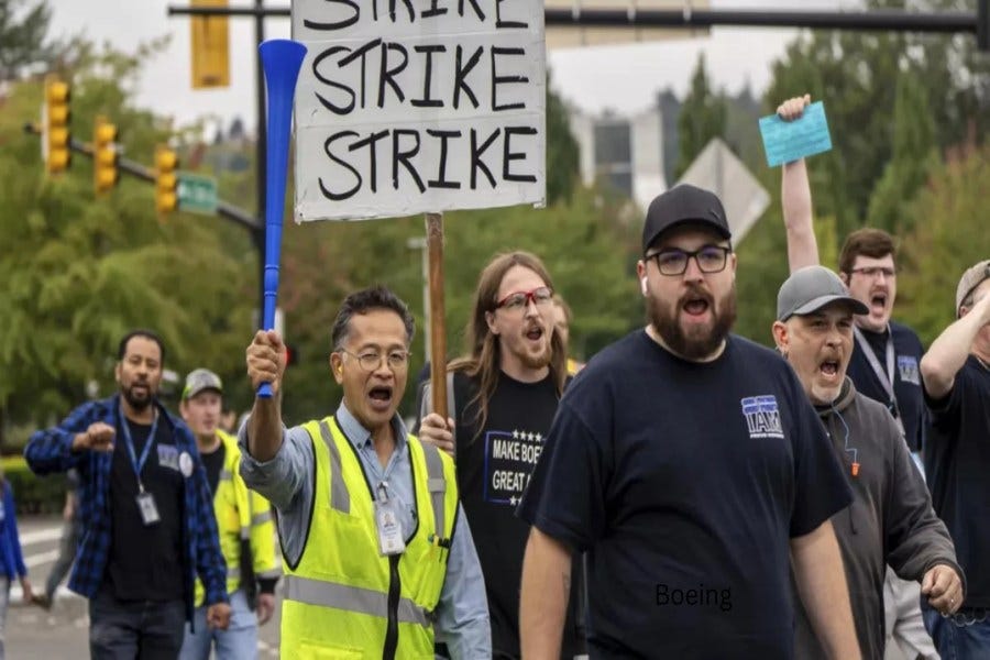 Boeing Workers Strike After Rejecting 25% Pay Rise | by Mabdullah | Sep ...