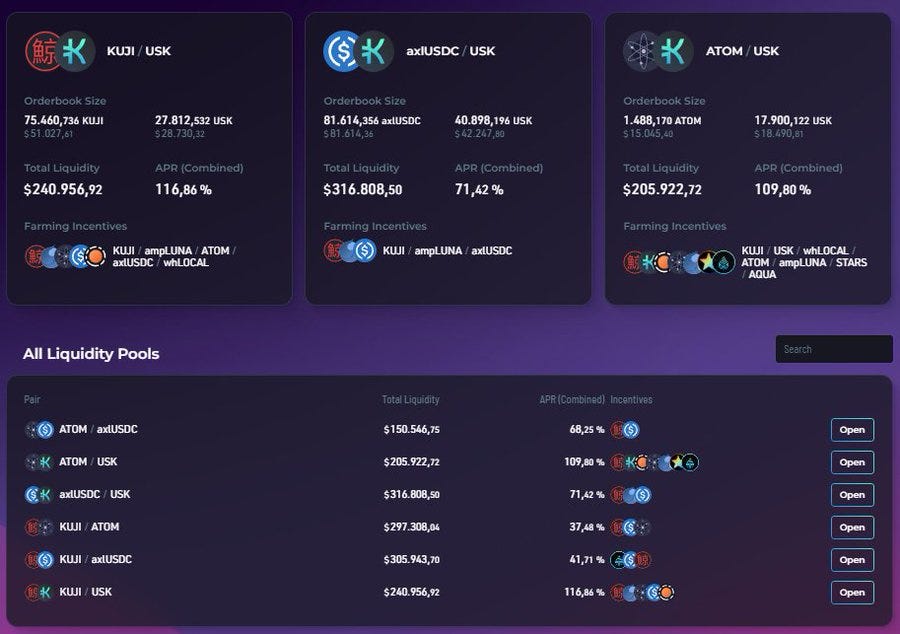 Kujira’s new liquidity platform just launched and it activated the ...