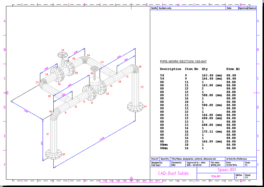 Spool Drawings– Achieving Precision in Fabrication | by AEO Design ...