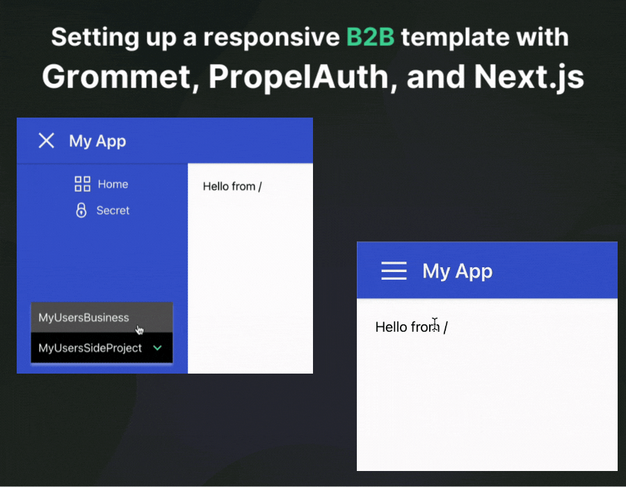 Setting up a responsive B2B project with Grommet, PropelAuth, and Next.js | Dev Genius