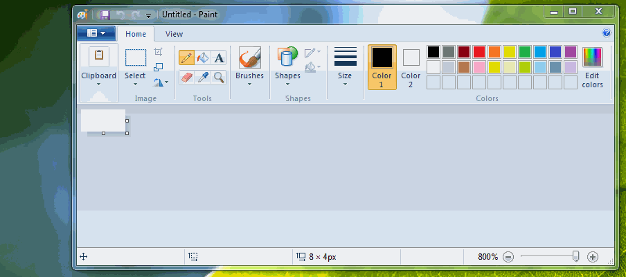 Using MS Paint to program in C. This gif of someone picking color… | by ...