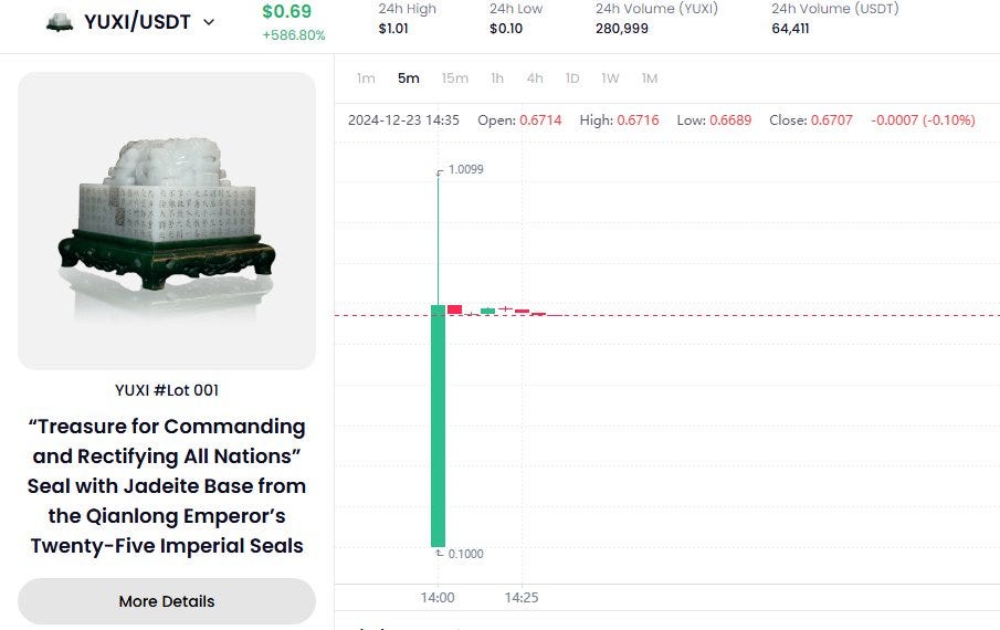 $YUXI Soars on NCollector: Imperial Seal Token Makes Waves in First Day ...