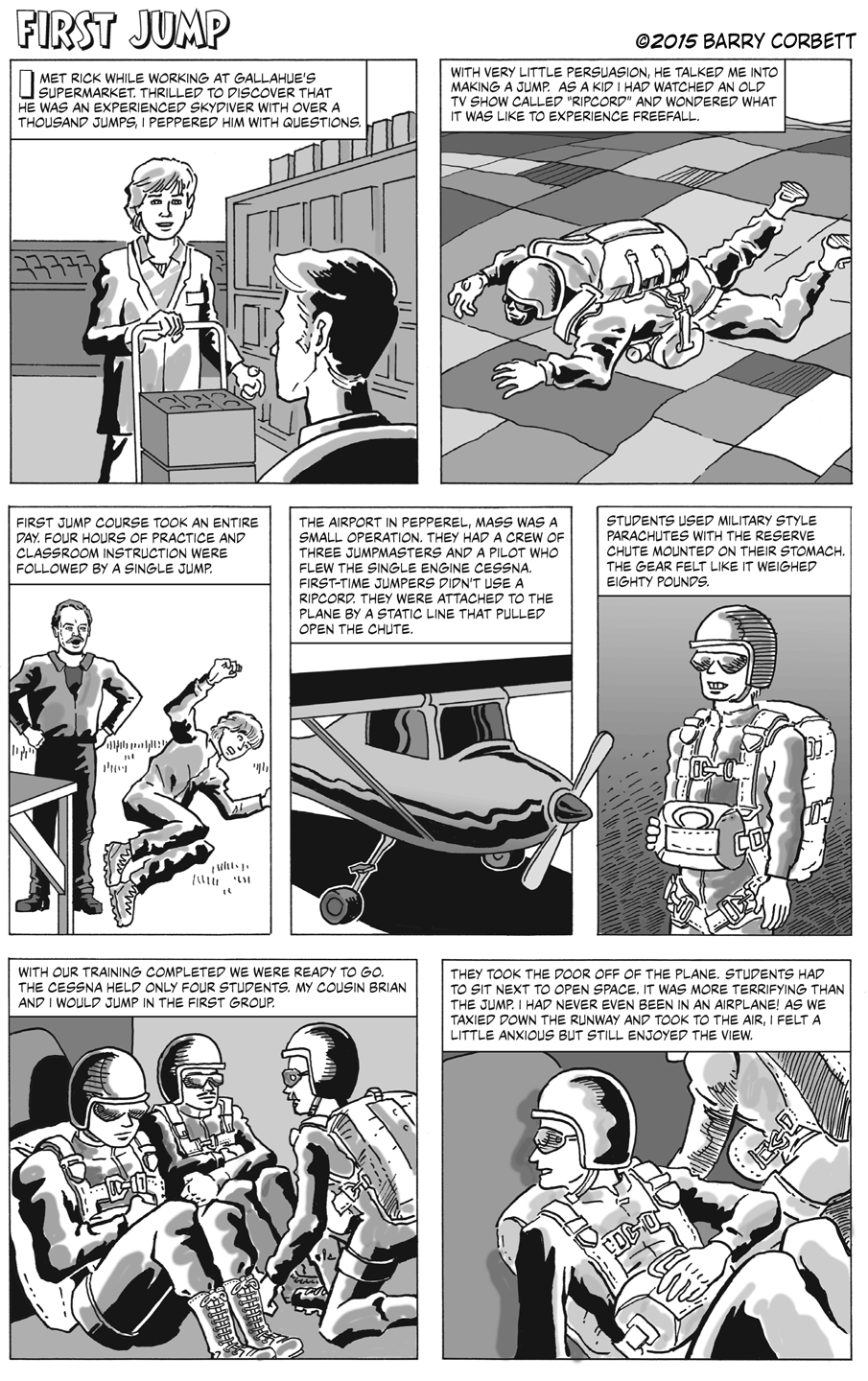 Part 1 — “First Jump” from Issue #1 of Terminal Velocity. | by Barry Corbett | Medium