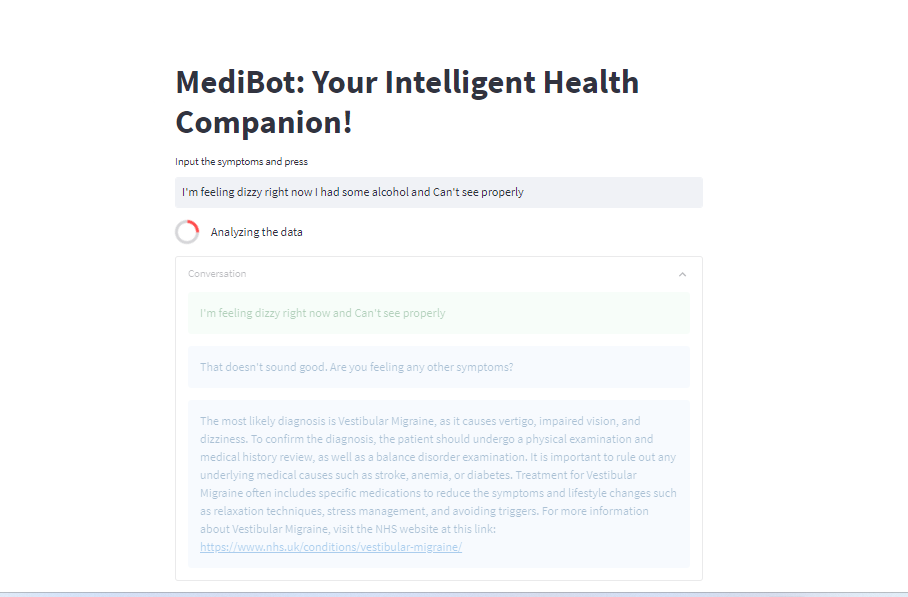 “MediBot” — Your Intelligent Health Companion! 🌟💬🩺 | by Shivam Suchak | Medium