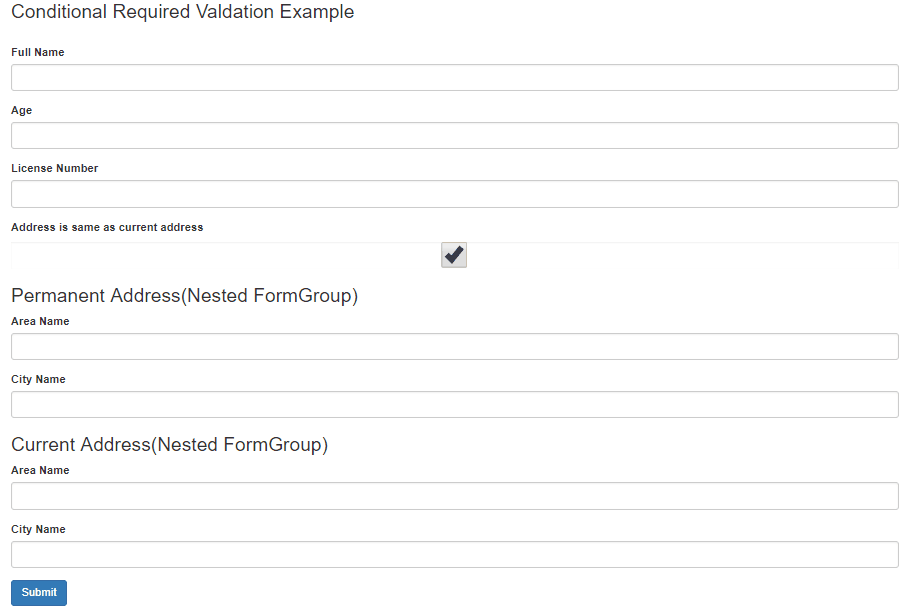 Quick Solution: Conditional Required Validation Angular Reactive Forms ... Quick Solution: Conditional Required Validation Angular Reactive Forms ...