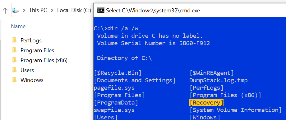 Windows — Recovery Directory. A bunch of folks have asked me about ...