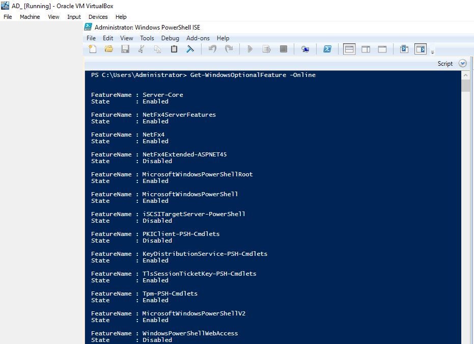 Testing out some PowerShell commands for checking on the status of ...