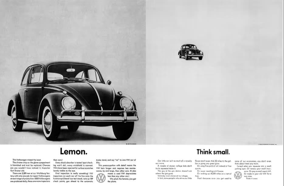Volkswagen: Think Small — The Poster That Blew Up Advertising | by ...