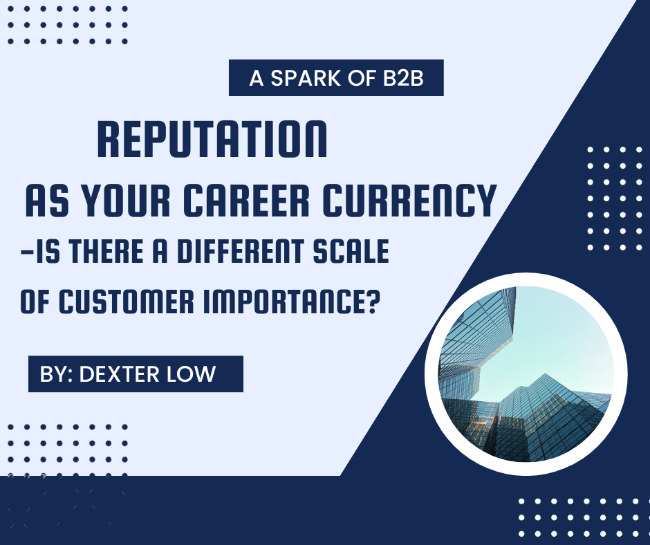 Reputation as your career currency — Is there a different scale of ...